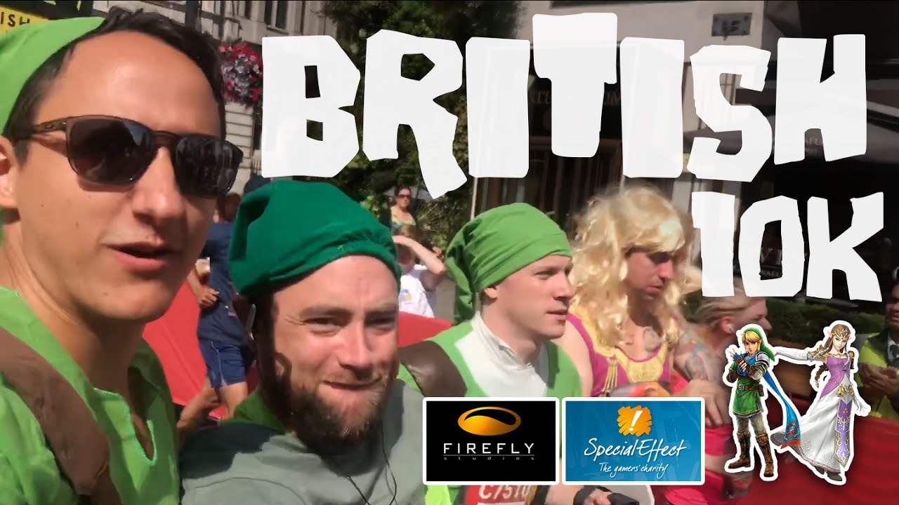 LINK & ZELDA RUN THE BRITISH 10K - YouTube