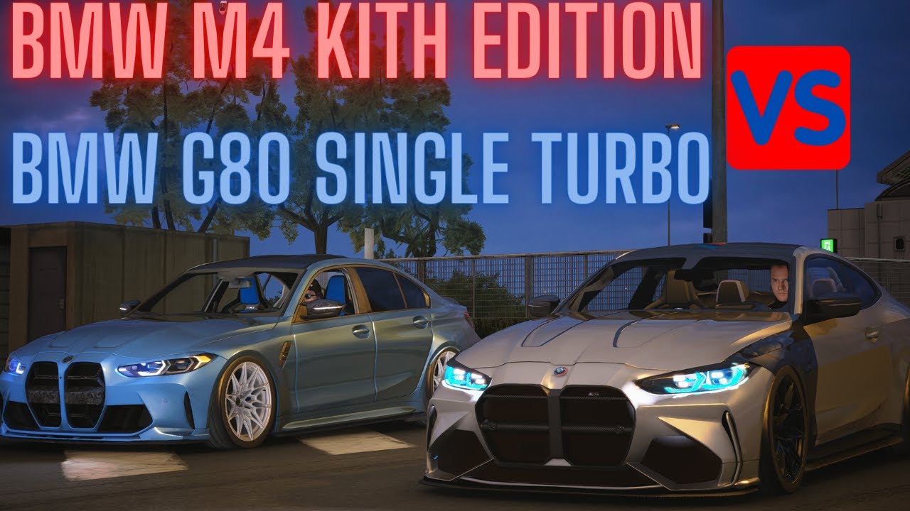 906 HP BMW M4 KITH EDITION Vs 887 HP BMW M3 G80 SINGLE TURBO ! - YouTube