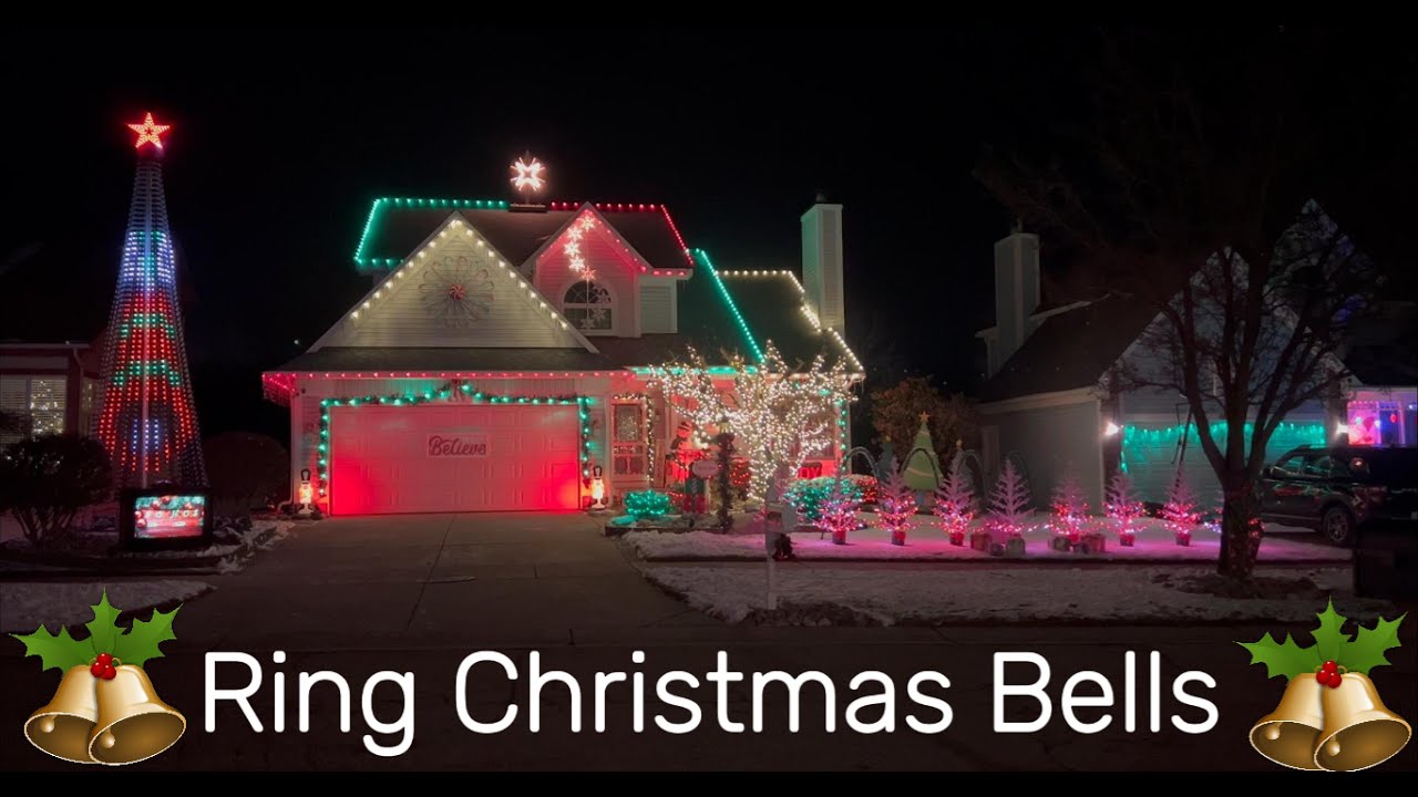Christmas Light Show Ring Christmas Bells - YouTube