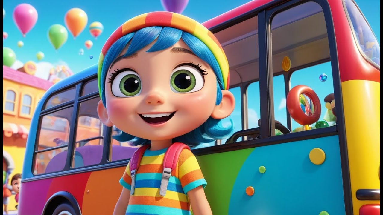 Color Songs For Kids | Learn Colours – Magic Rainbow Bus Ride | Fun ...