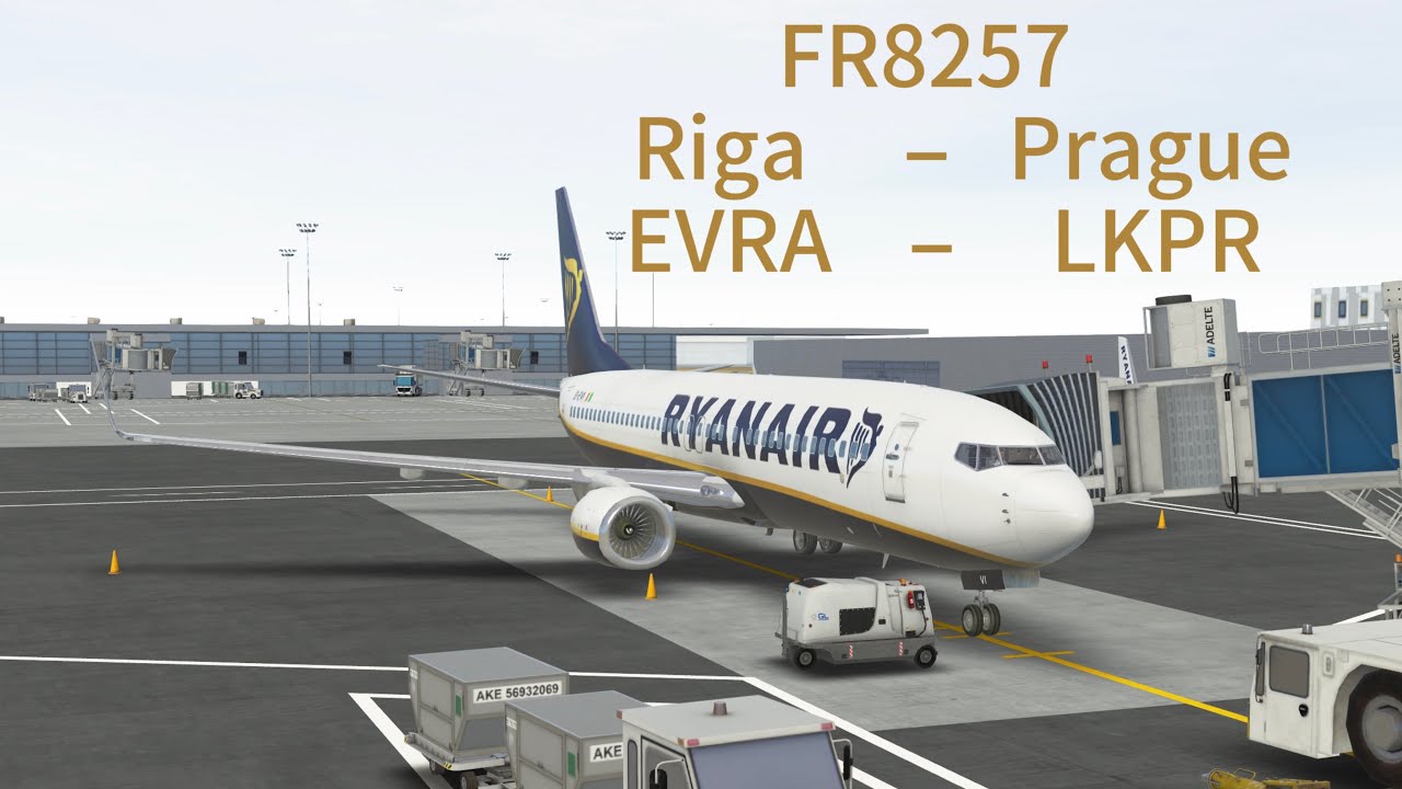 World Tour | Infinite Flight | Ryanair | B737–800 | Riga – Prague - YouTube