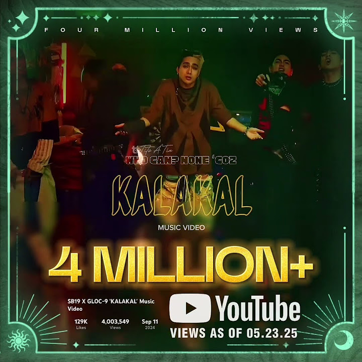 SB19xGloc9 KALAKAL MV Now at #4MillionViews 🤩👑 - YouTube