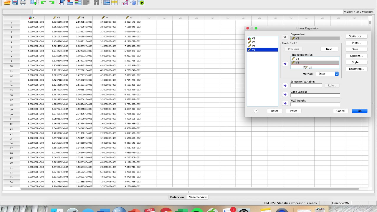 SPSS tutorial - multiple regression - YouTube