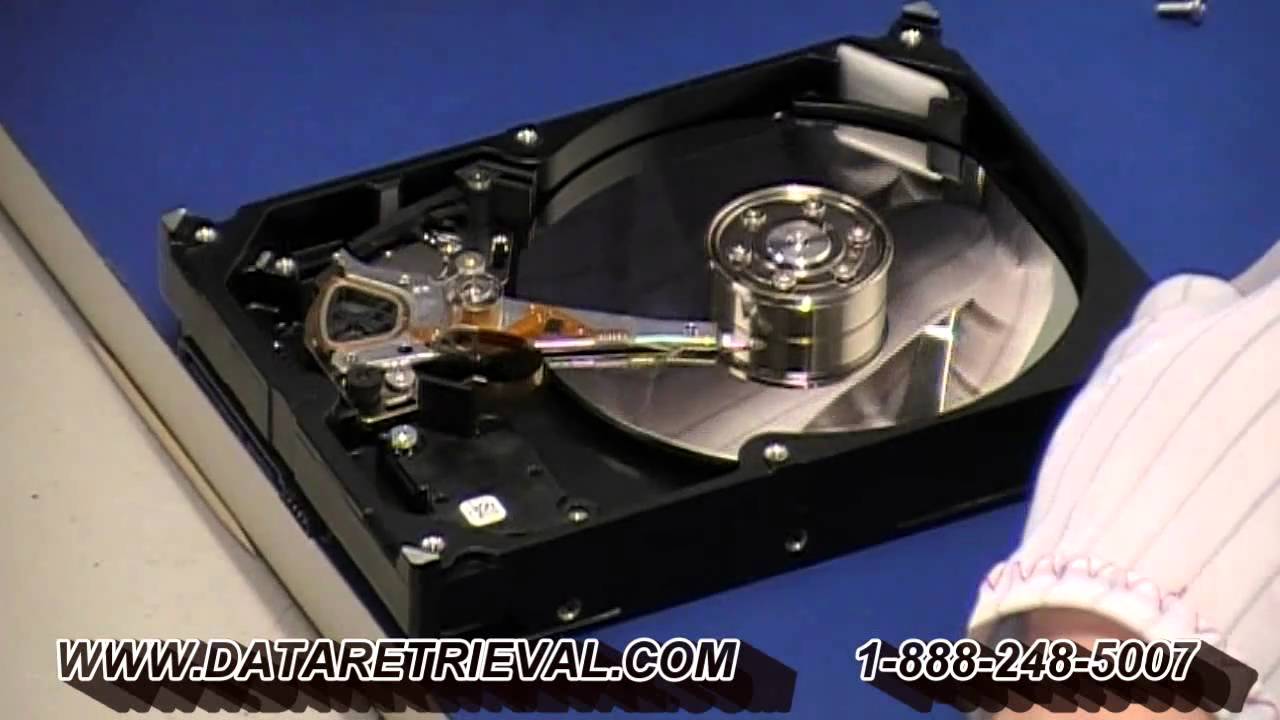 Changing heads on seagate hard drive. Part 1 - YouTube