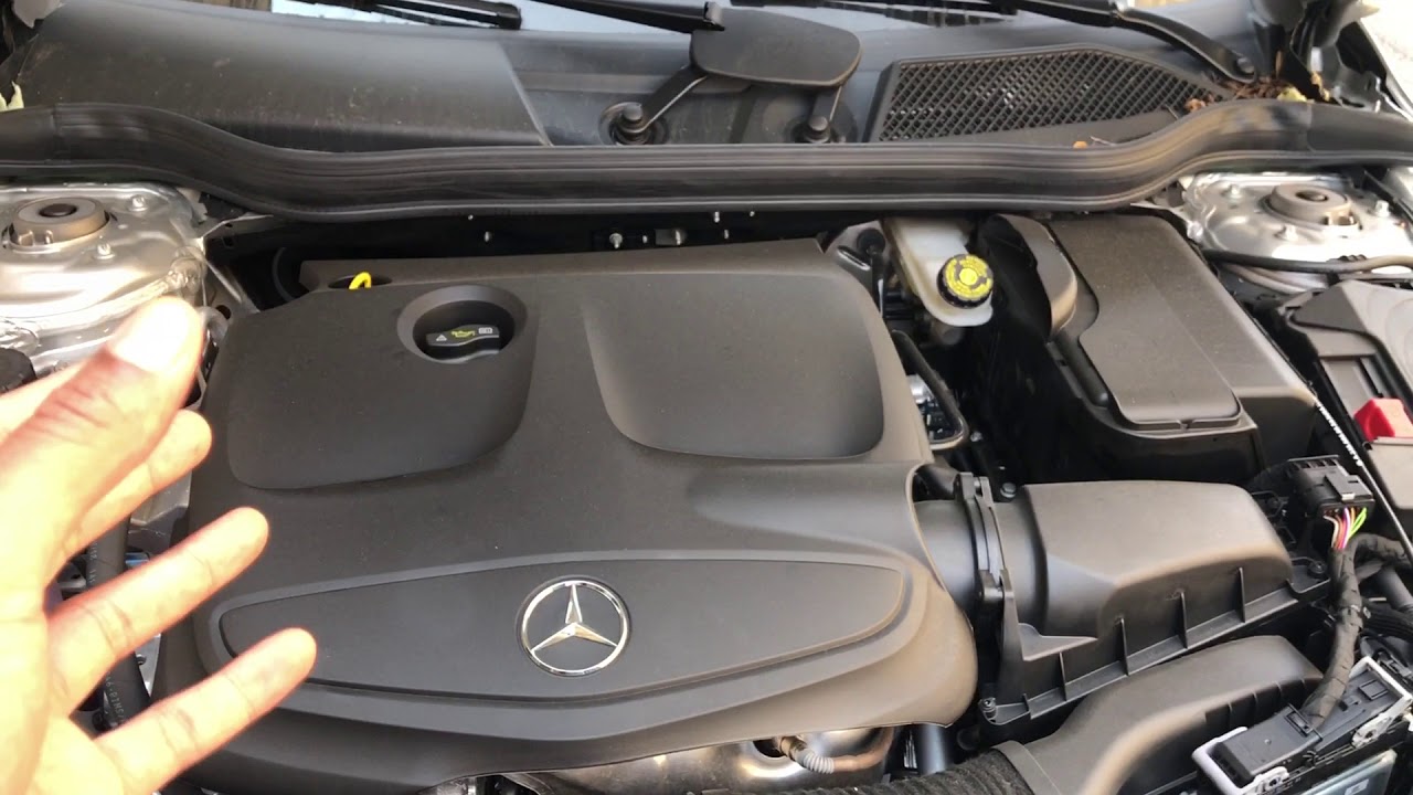 Mercedes Benz GLA Oil Dipstick Location YouTube