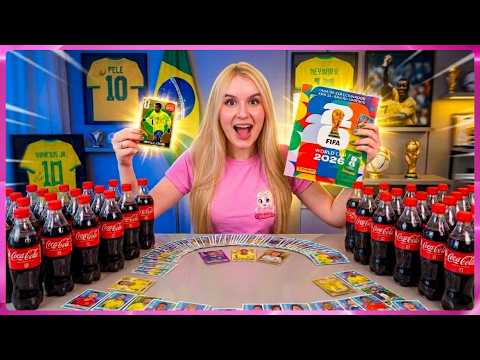 COMPLETANDO AS FIGURINHAS DA COCA COLA DO ÁLBUM DA COPA 2026 EM 24H!