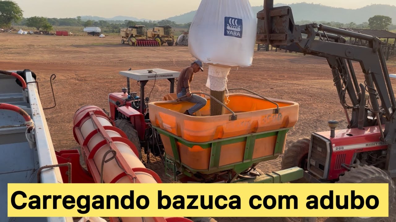 CARREGAMENTO DE ADUBO NA BAZUCA JAN 20000 LITROS - YouTube