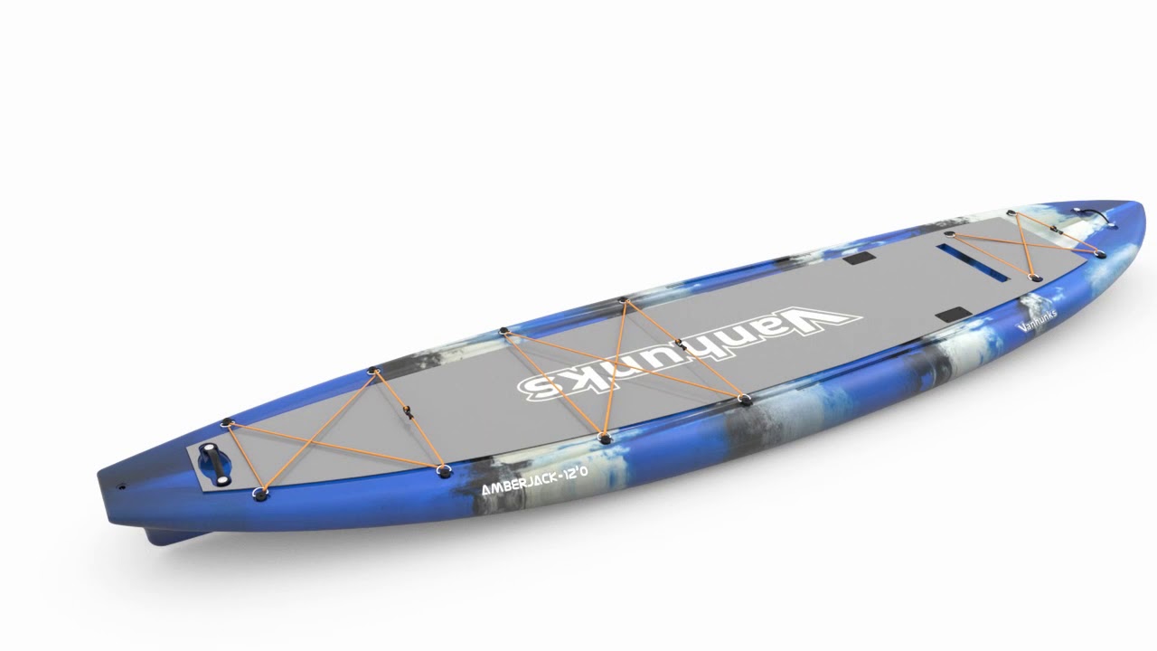 Vanhunks AmberJack 12'0 Hybrid Kayak SUP 3D View - YouTube