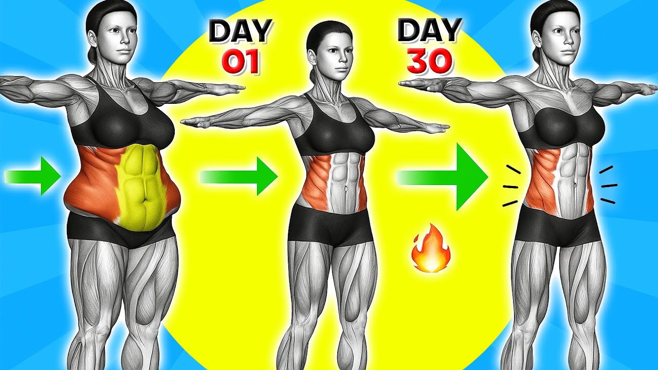 30-Min Standing ABS Workout 🔥 Daily Routine to Lose Hanging Belly Fat ...