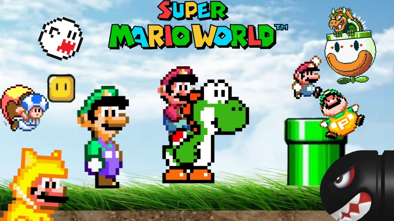 Super Mario World:Juego super mario World,muchas Bill bala me atacan y ...