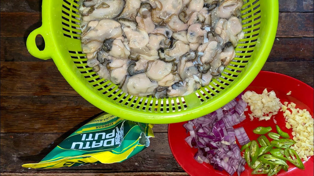 Kinilaw na talaba simple recipe ; Oyster raw - YouTube