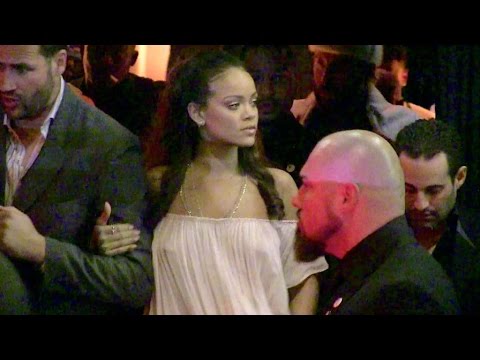 Rihanna, Boyfriend Travis Scott and Jared Leto attending the Vogue Party in Paris