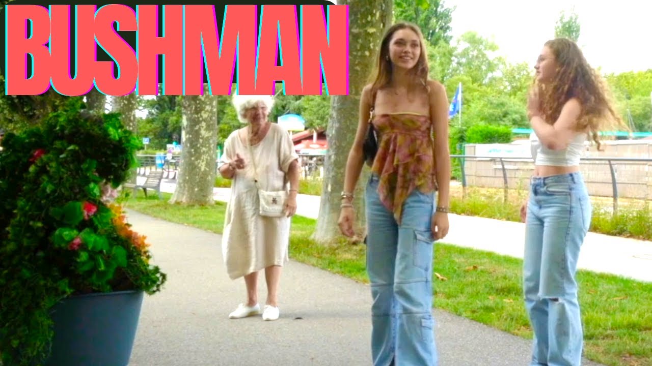 BUSHMAN PRANK: SCARING PEOPLE IN THE STREET FRANCE - YouTube