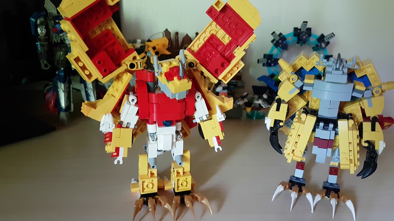 Lego DIGIMON DATA SQUAD Agumon zu Shinegreymon - YouTube