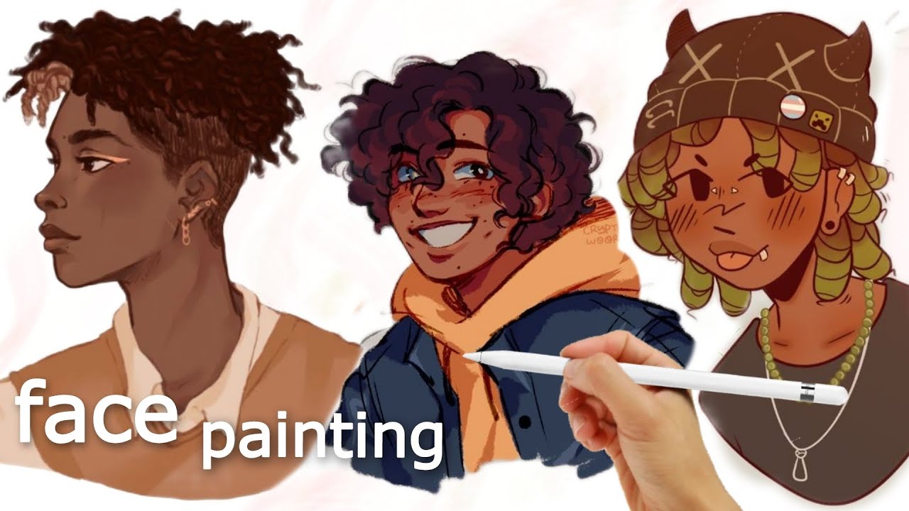 draw with me ♡ how I draw portraits drawing process - YouTube