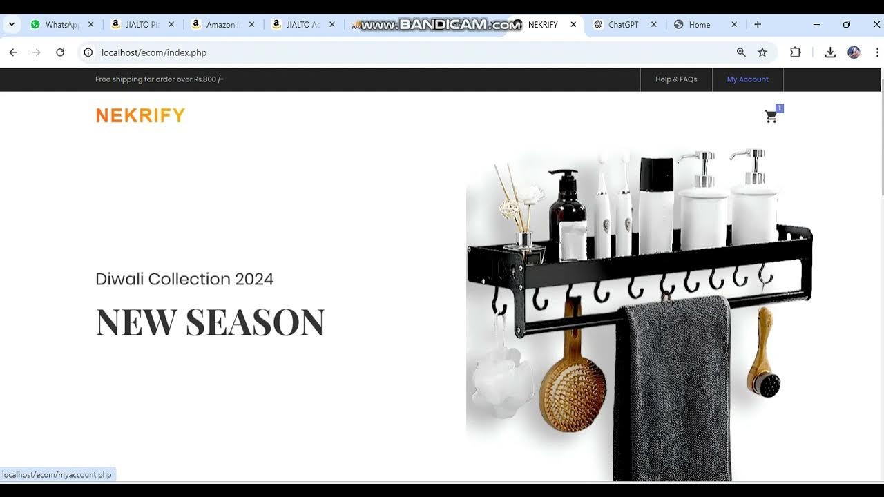 ecommerce website using php mysql.. - YouTube
