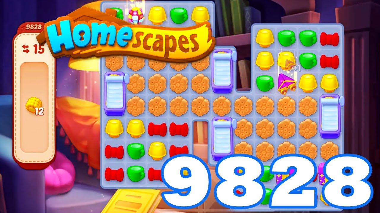 Homescapes Level 9828 HD 3 - match puzzle game | Gameplay Walkthrough ...