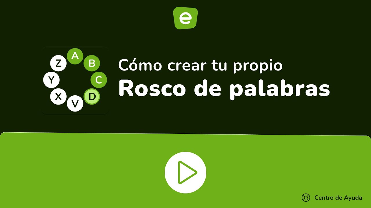 Cómo crear tu propio Rosco de palabras en Educaplay - YouTube