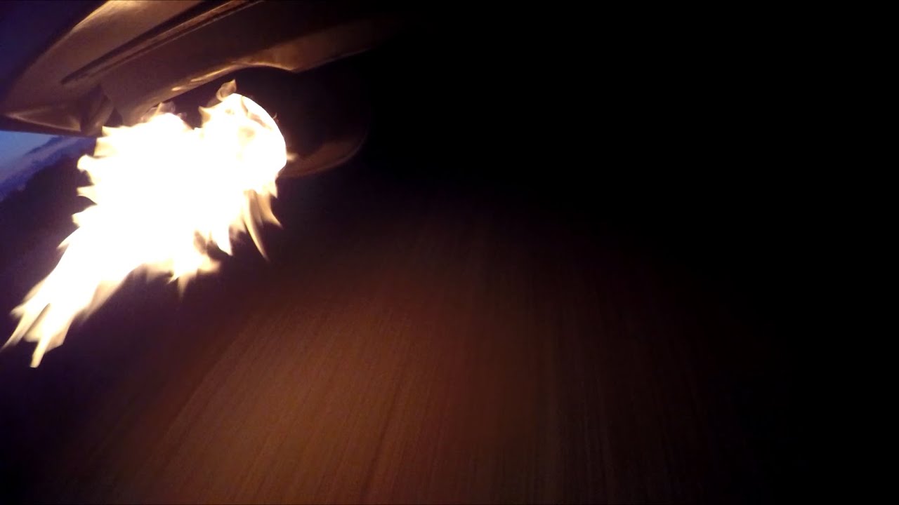 1JZ MK3 Supra exhaust flames - YouTube