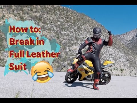 How to break in Full Leather Suit - YouTube