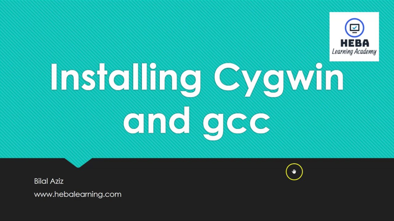 Programming fundamentals with C Language - Part 1 - Installing Cygwin and gcc - YouTube