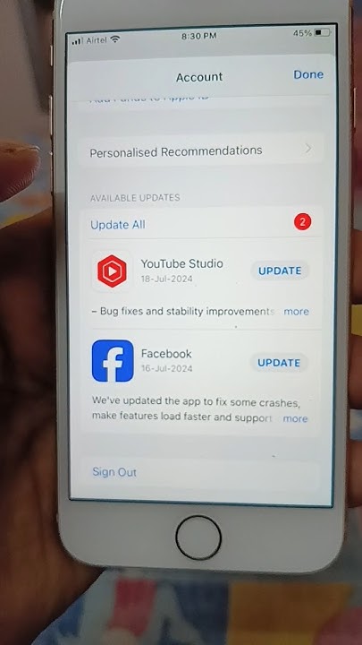 Update All Apps At Once In iphone - YouTube