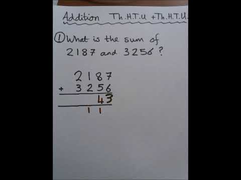 Addition Th H T U - Lesson - YouTube