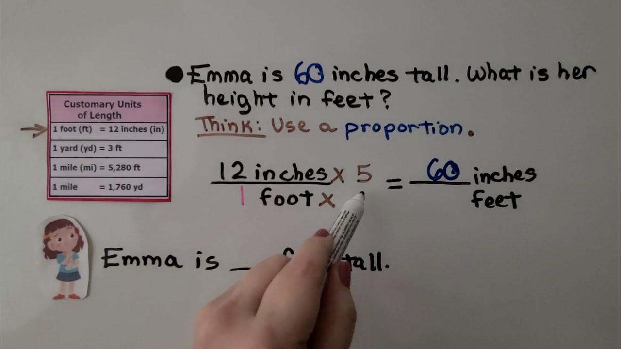 6th Grade Math 7.3b, Converting Units Using Proportions & Unit Rates ...