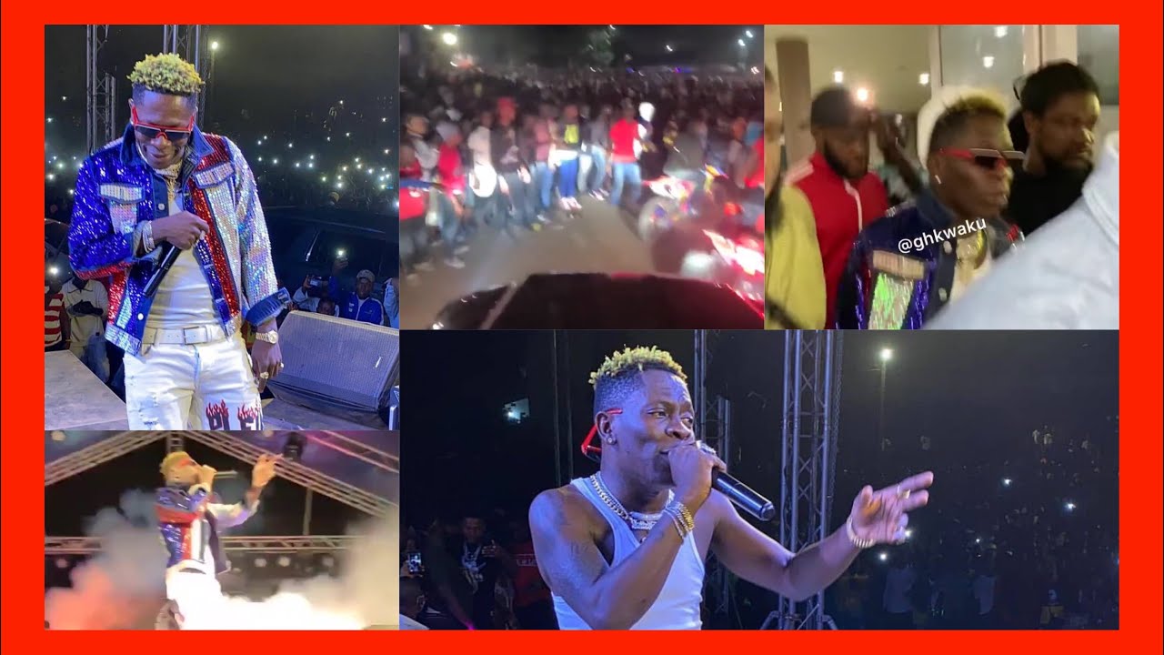 Shatta wale wild entry on stage at the Victory Concert in Hohoe - YouTube