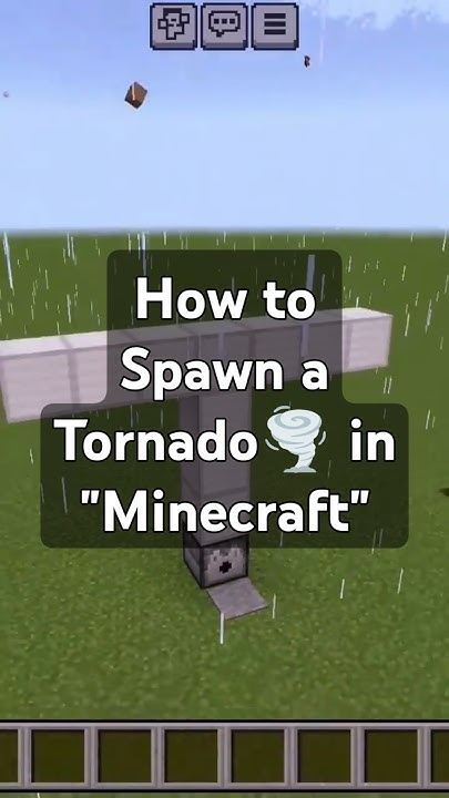 How to spawn a tornado in Minecraft - YouTube