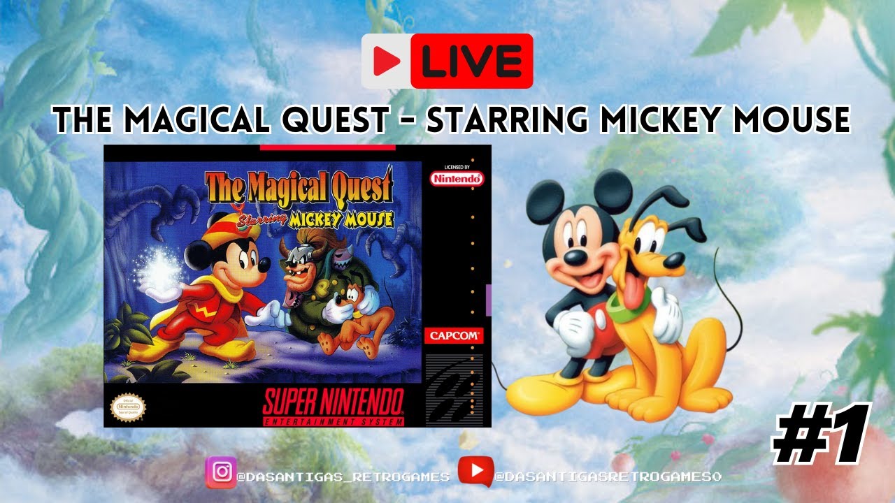 THE MAGICAL QUEST - STARRING MICKEY MOUSE - SNES - LIVE #1 - YouTube