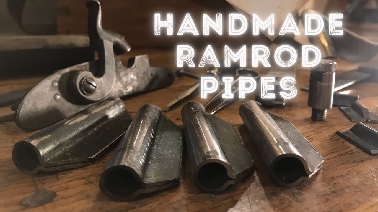 Making Ramrod Pipes and Barrel Lugs #blacksmithing #antiques #caplock # ...