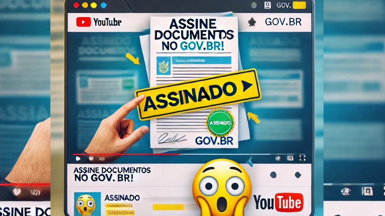 (Passo a Passo) Como Assinar Documentos pelo GOV.BR | Assinatura ...