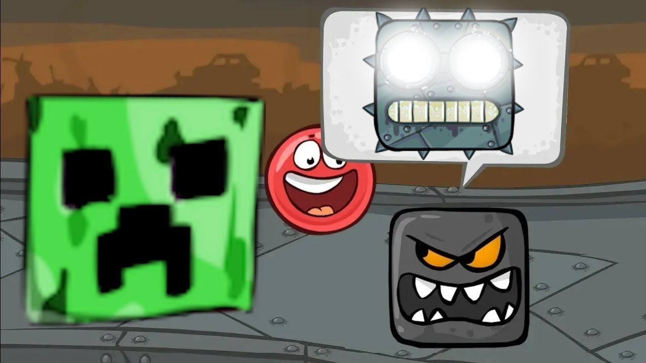 Red Ball 4 - Creeper Minecraft Cube - All Levels - Box Factory ...