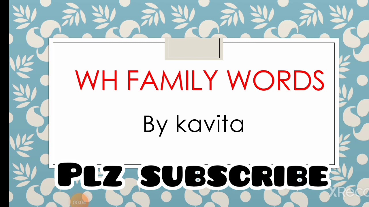 wh family words with their meaning Teaching tips by kavita Teaching ...