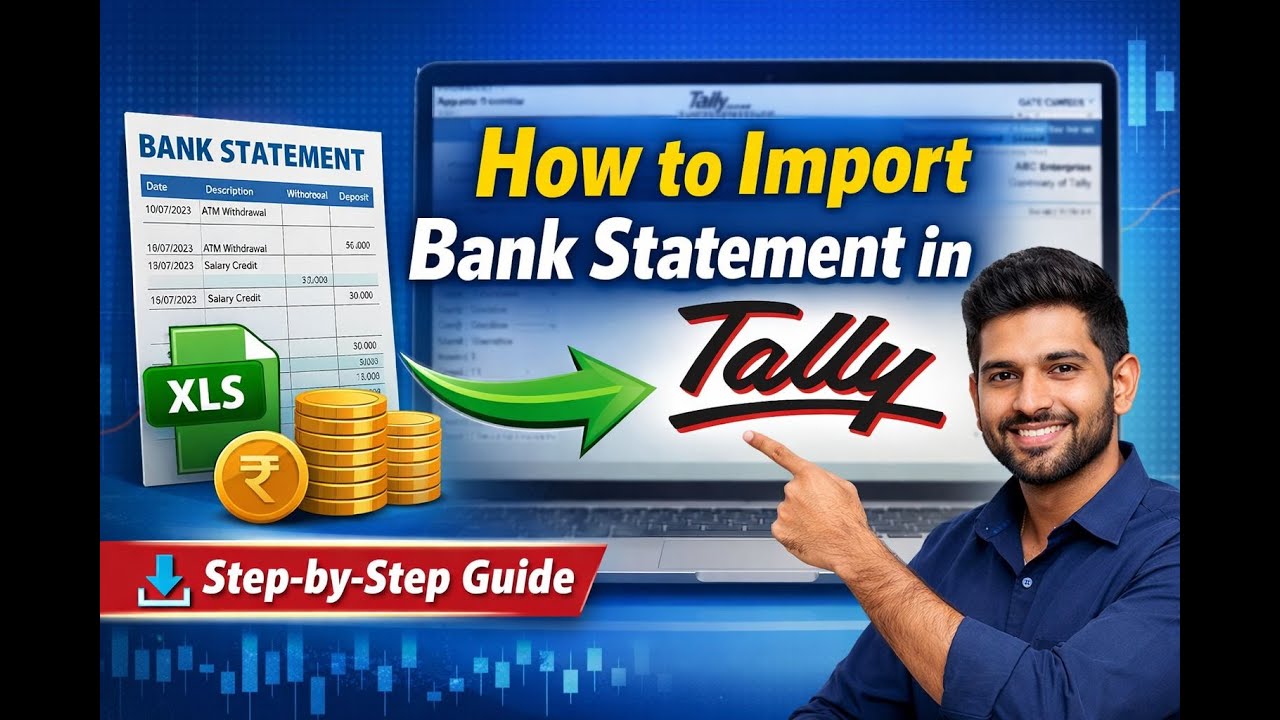 How to import Bank Statement in Tally #accountingtips #tally # ...