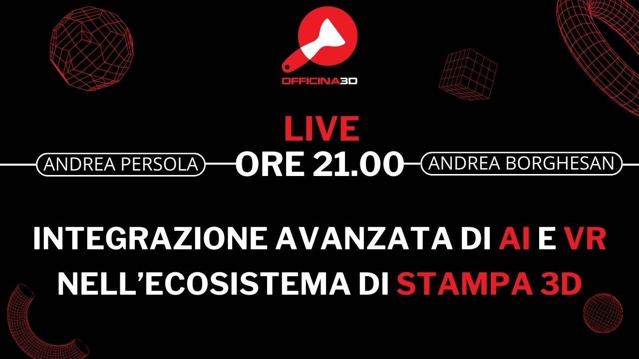 Integrazione avanzata di AI e VR nell'ecosistema di Stampa 3D - YouTube