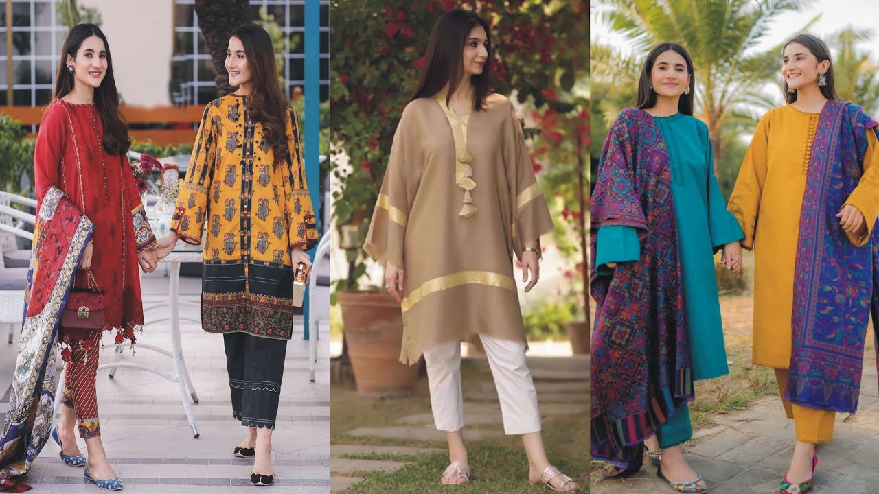 2021 Unique And Stylish Lown Dress Design Ideas | Lawn Kurti & Short ...