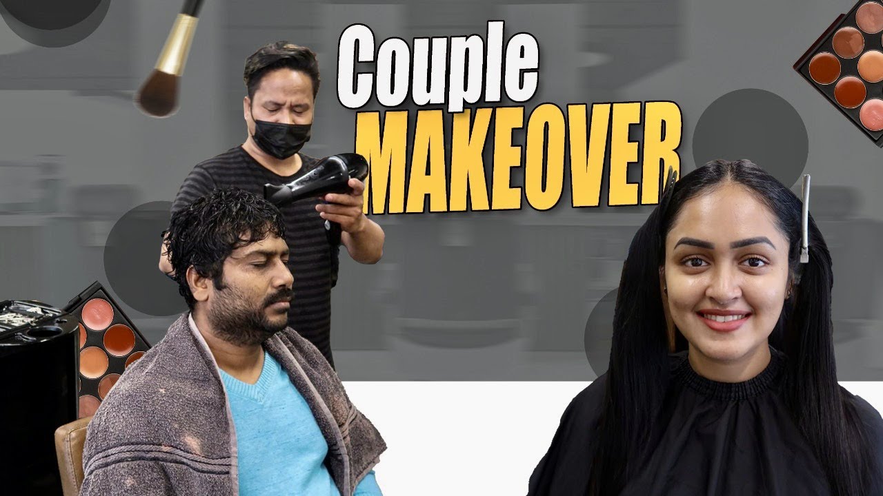 నేను మా ఆయన ఎలా మారిపోయామో చూడండి || Couple Makeover @HiTechAbbayi ...