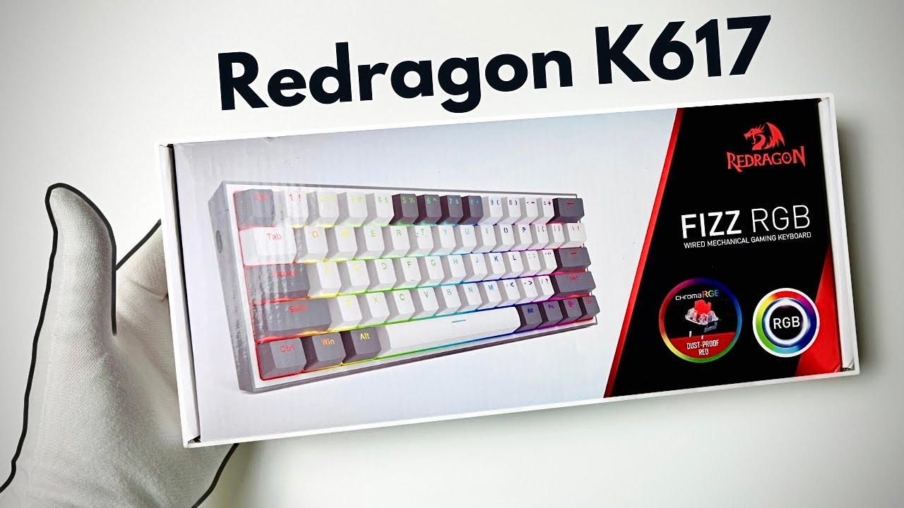 Redragon K617 Fizz Mechanical Keyboard Unboxing + Gameplay - YouTube