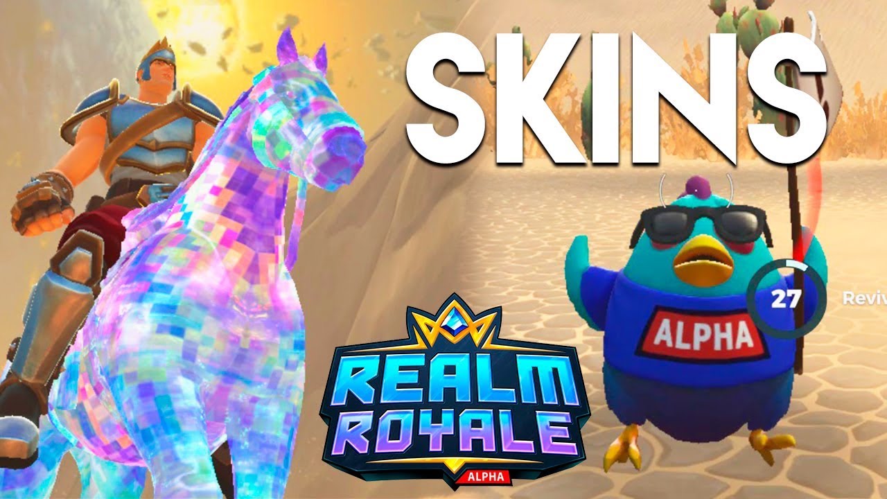REALM ROYALE - COMPREI AS PRIMEIRAS SKINS DO GAME!!! - YouTube