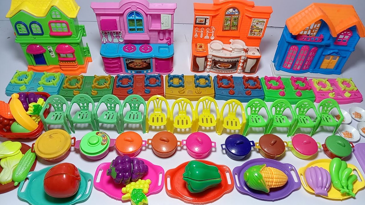 Diy unboxing mini kitchen set _5 minutes satisfying with unboxing hello ...