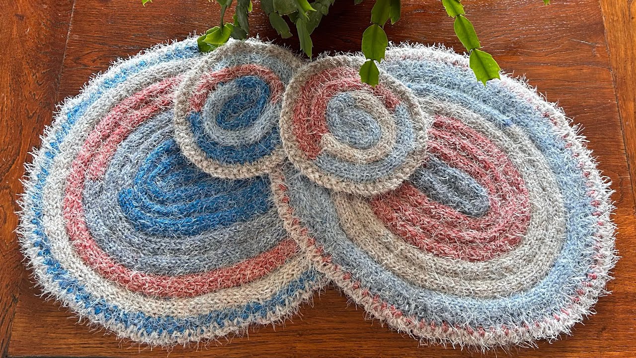 Placemat and Coaster Set Using Addi Egg ~ Addi, Sentro, Circular ...