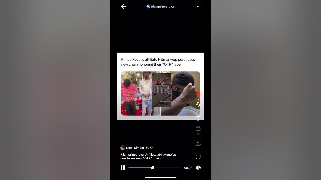 @iamprinceroyal Affiliate Hitmanwop purchases new “OTR” chain 😮‍💨🔥 - YouTube