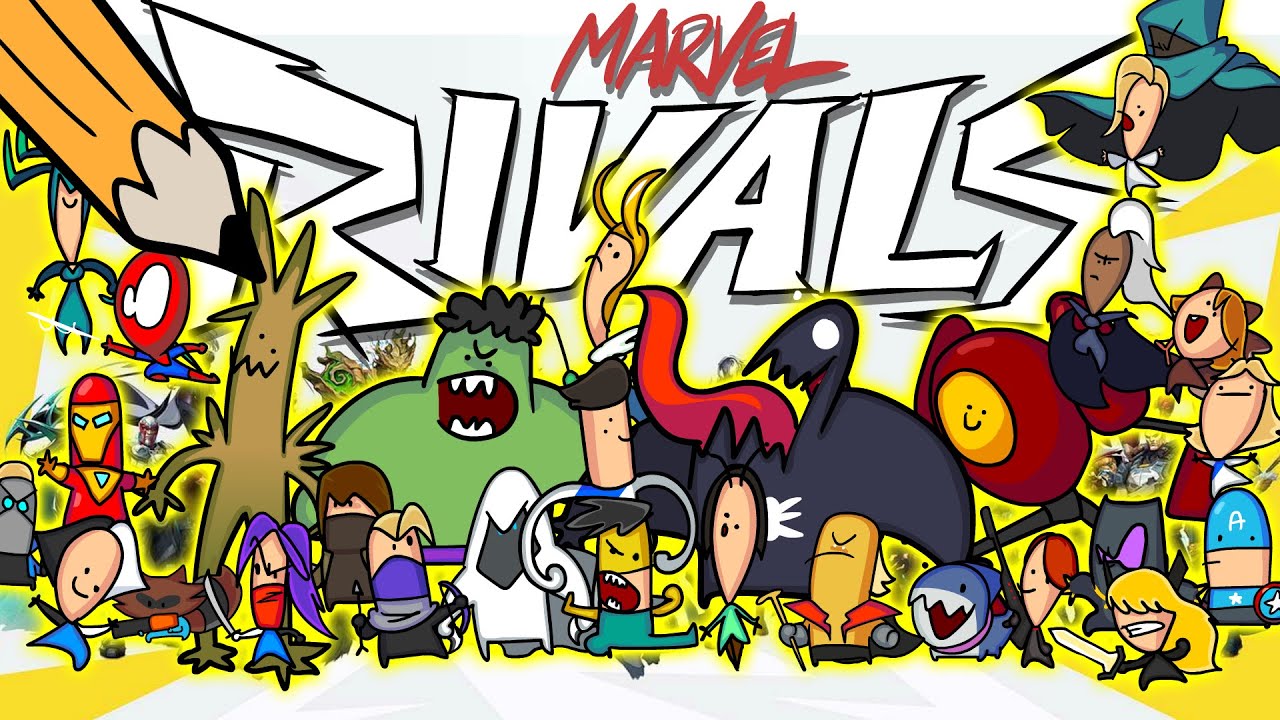 I Drawded ALL the Marvel Rivals characters - YouTube