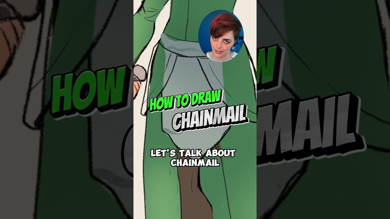 QUICK and EASY how to draw CHAINMAIL ⚔️🛡️ #art #artist #drawing # ...