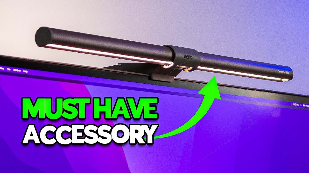 ScreenBar Halo - BEST light for your monitor! - YouTube