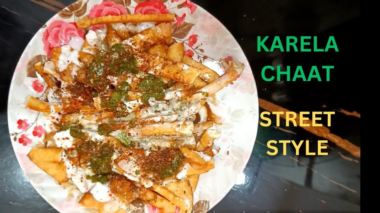 Karela Chaat: The Famous Chaat in UP | Street Food | Chaat Recipe! # ...