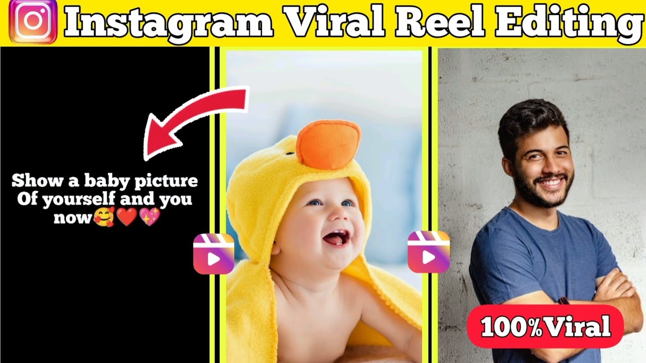 Show a baby picture of yourself and you now Instagram viral reel ...