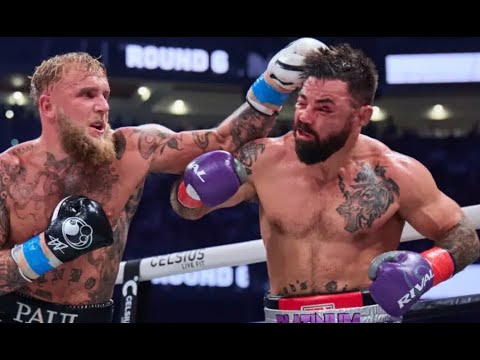 Jake Paul registers sixth-round TKO victory over Mike Perry - YouTube